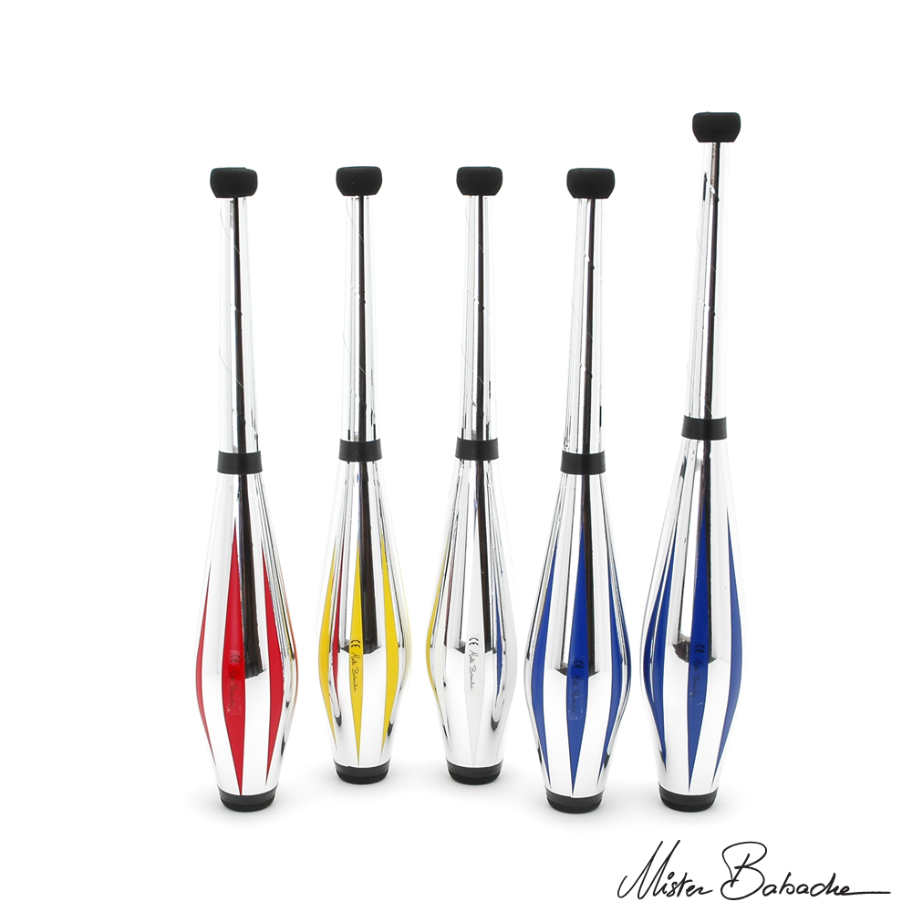 Massue FLIP STRIPES courte | Jonglerie Diffusion SA